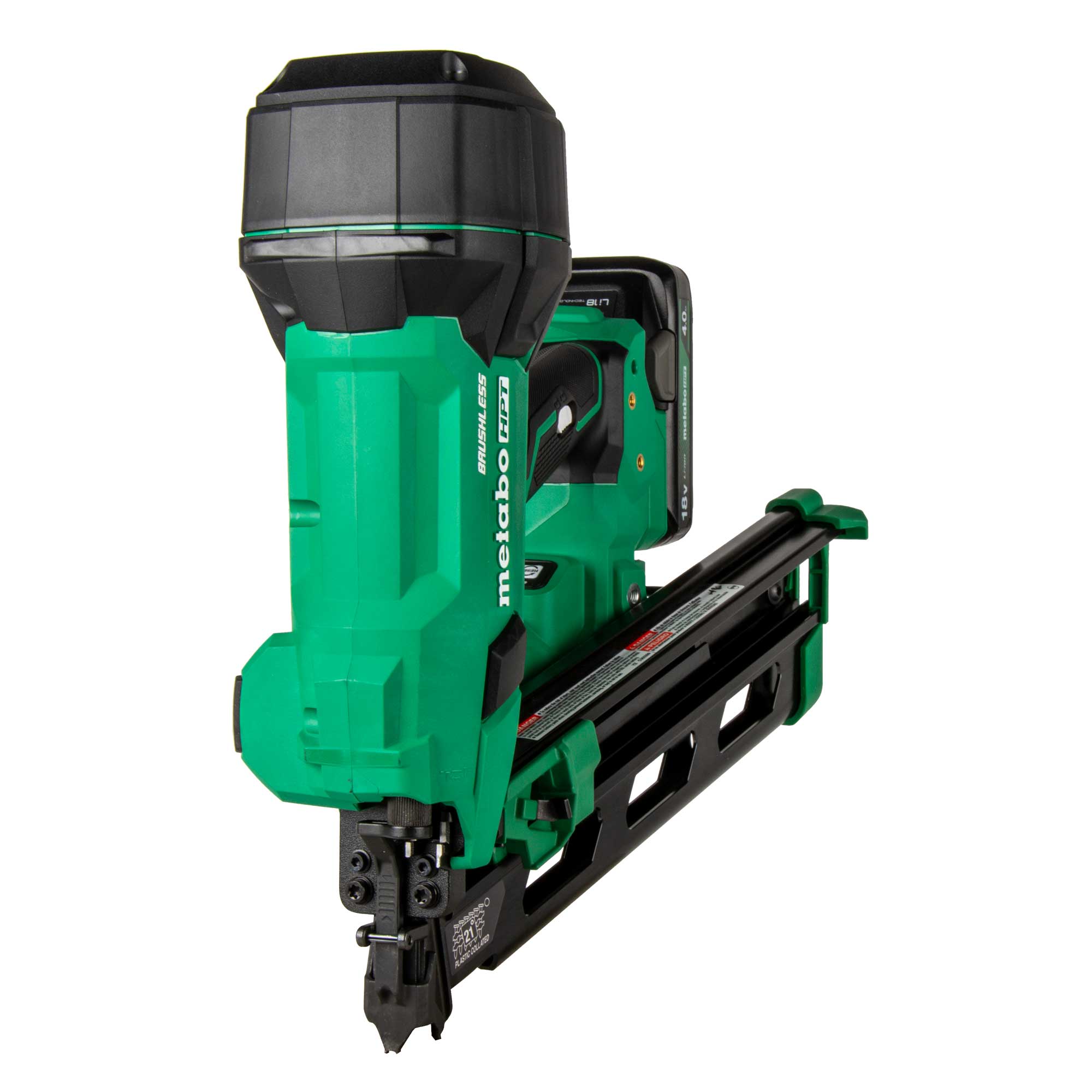 18V MultiVolt Cordless 21° 3-1/2" Plastic Strip Framing Nailer (1x4.0Ah ...