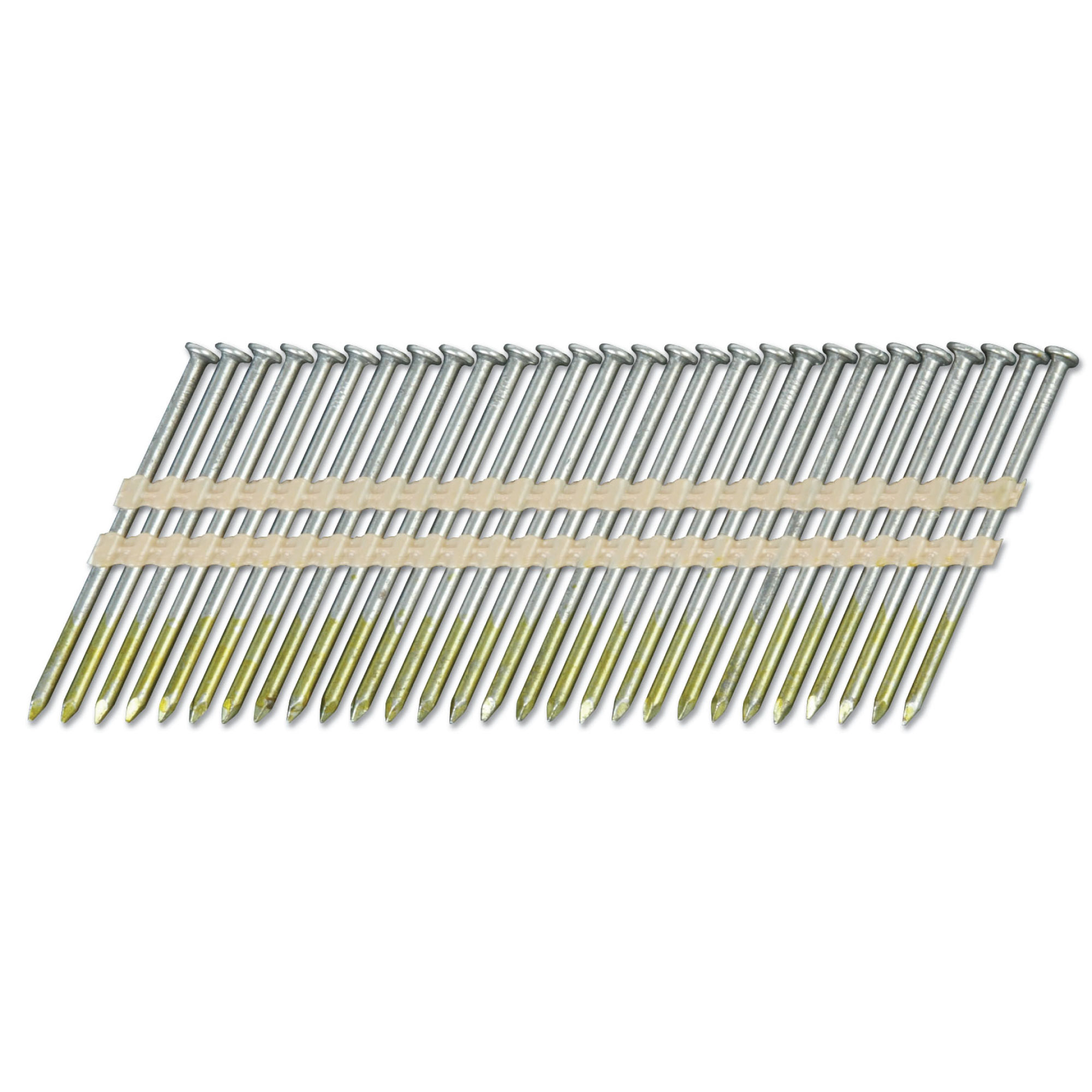 3-1/2" x .131" Smooth Shank Full Round Head Bright Basic Plastic Strip ...