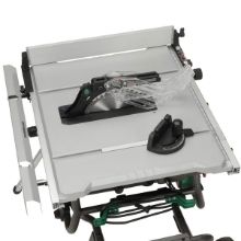 10 Inch Table Saw with Fold and Roll Stand Metabo HPT C10RJS
