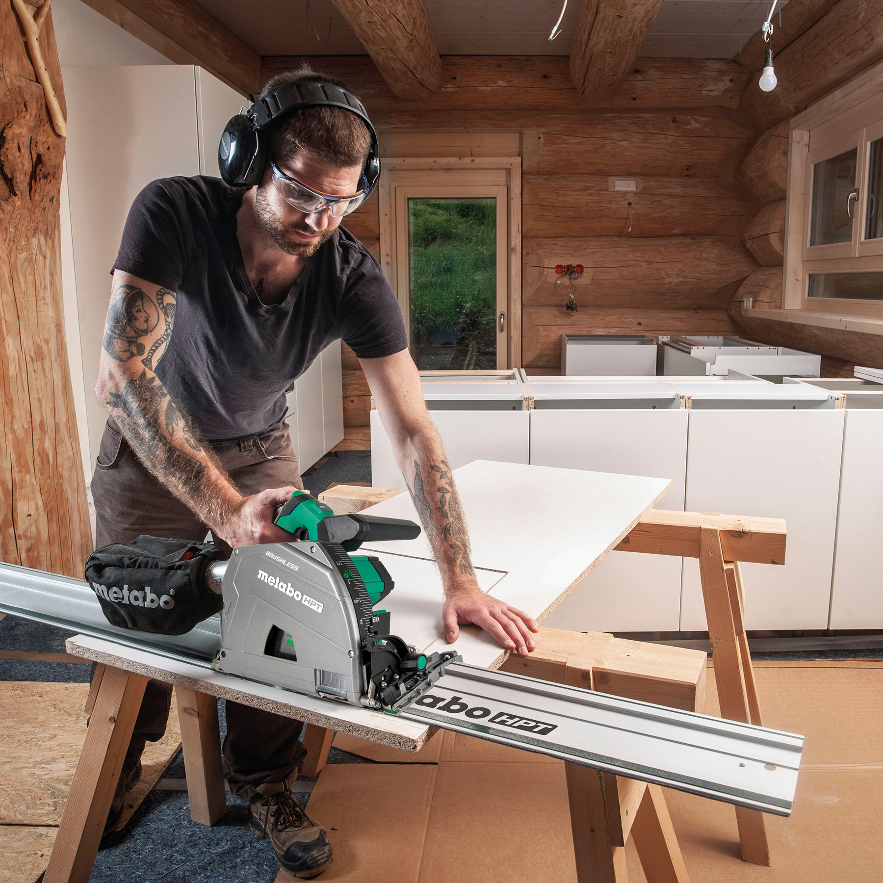 Makita track saw splinter guard store