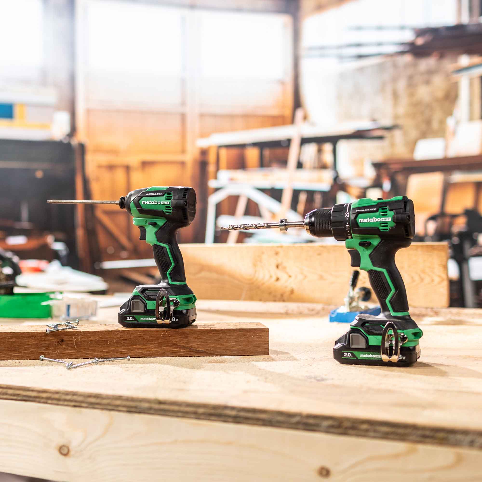 18V MultiVolt™ Cordless Brushless Driver Drill & Impact Driver Combo ...