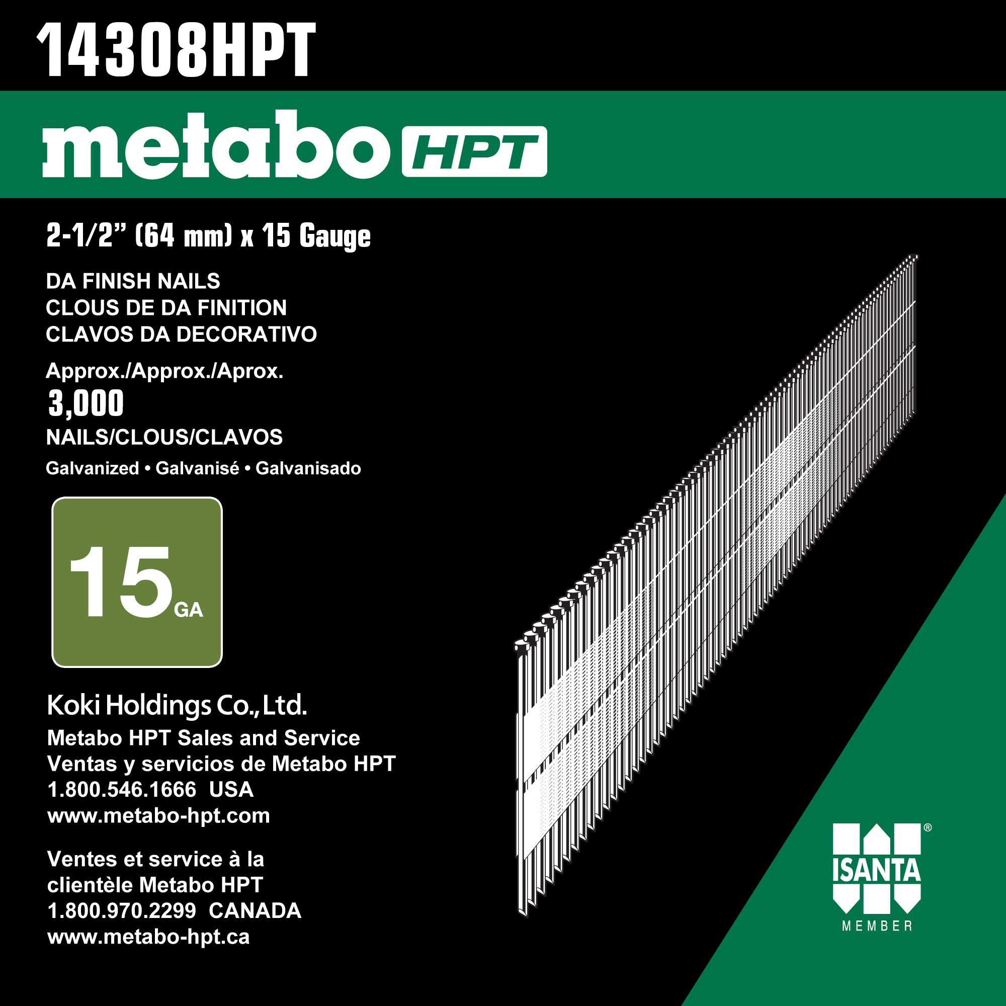 Straight 16g Angled Metabo HPT 3/4-in 18-Gauge Straight Electro ...