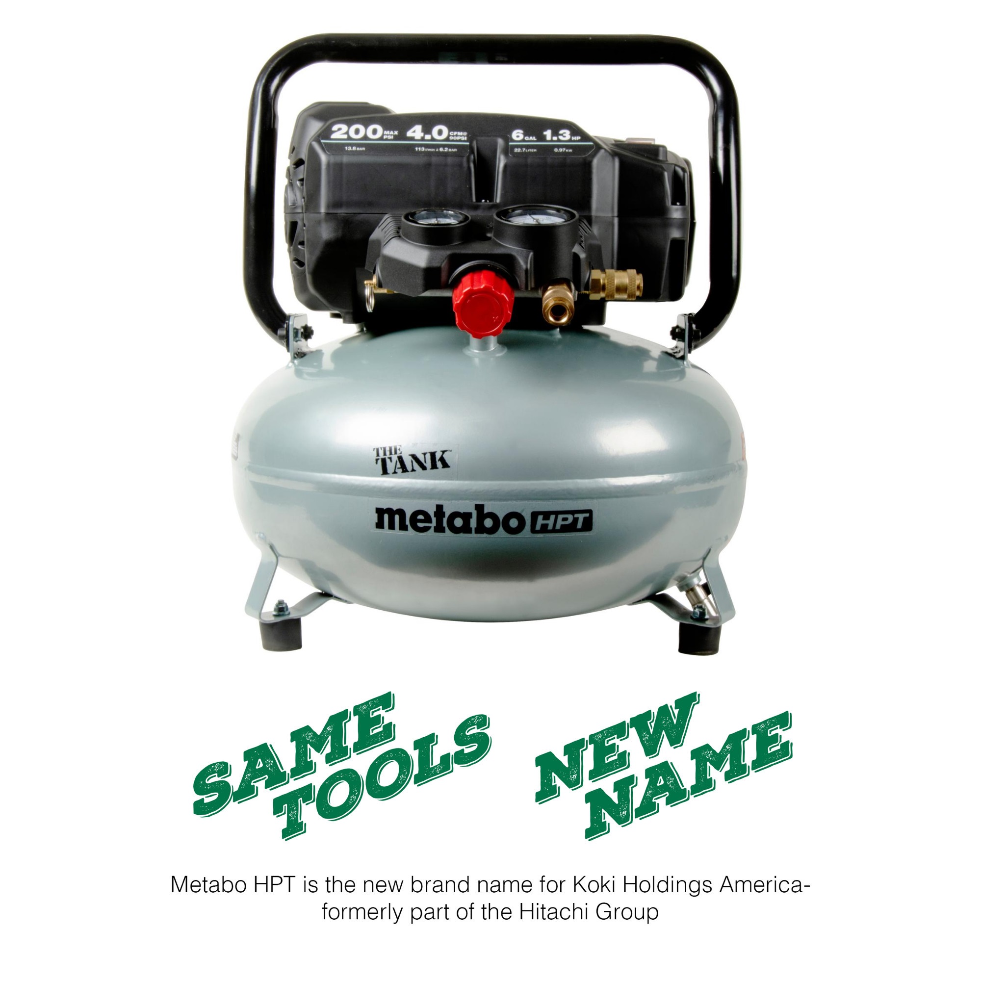 THE TANK™ 6-Gallon High Capacity Pancake Air Compressor | Metabo HPT EC914S